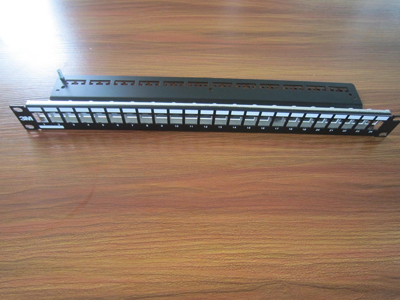 24 port cat6 3M patch panel ,hot selling utp 3M patch panel